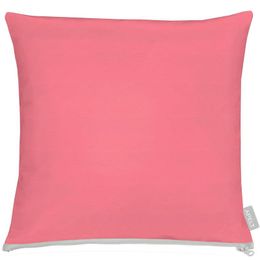 Apelt Dekokissen &raquo;3800&laquo; Statement-Rei&szlig;verschluss pink Obermaterial: 75% Polyester, 25% Baumwolle B/L: 40cm x 40cm, 1 Stk.