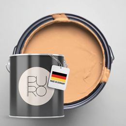 A.S. Cr&eacute;ation Wandfarbe &raquo;Premium Innenwandfarbe PURO Tuchmatt diverse apricot&laquo; ideal f&uuml;r Wohnzimmer, Schlafzimmer, Flur und K&uuml;che, Farbwelt Apricot beige 1 l 1ml