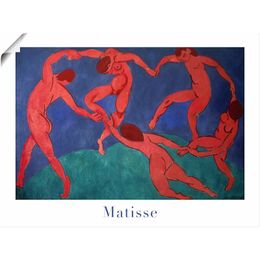 Artland Wandbild &raquo;Der Tanz. 1909-10&laquo; Sport 1 Stk. tlg. als Alubild, Leinwandbild, Poster, Wandaufkleber in verschied. Gr&ouml;&szlig;en rot Papier B/H/T: 30cm x 20cm, 