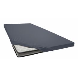 Primera Spannbettlaken &raquo;Elasthan-Feinjersey Topper&laquo; Aus 95% gek&auml;mmter Baumwolle und 5% Elastan grau Jersey-Elasthan, Obermaterial: 95% Baumwolle, 5% Elasthan 