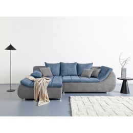 Home Affaire Ecksofa &raquo;Imola, elegant und modern, aktuelle Steppung im Sitz, bequem, L-Form&laquo; frei im Raum stellbar, wahlweise mit Bettfunktion und 