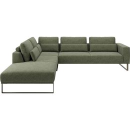 Musterring Ecksofa &raquo;JUSTB! PM100, stilvoller Lounge-Komfort von &laquo; Kollektion Bettina Zimmermann, optionaler Sitzvorzug & Fu&szlig;-Auswahl gr&uuml;n 100% Polyester B/H/T: 