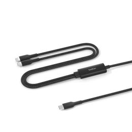 Belkin USB-Kabel &raquo;BoostCharge Pro geflochtenes USB-C-Doppelkabel (140 W)&laquo; USB-C 150 cm schwarz Geeignet f&uuml;r viele Laptops, Smartphones und Tablets mit USB-C-
