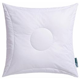 f.a.n. fan Baumwollkissen &raquo;Klima Active Plus&laquo; 1 Stk. tlg. effektiv klimaregulierendes Kopfkissen wei&szlig; Bezug: 100% Baumwolle B/H/L: 80cm x 80cm, Baumwolle, 1 