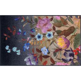 wash+dry by Kleen-Tex Teppich &raquo;Midnight Blooms&laquo; rechteckig 7 mm H&ouml;he bunt Polyamid B : 75cm 1 Stk., 7mm, L: 120cm