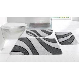 OTTO home Badematte &raquo;Anna, Badvorleger, Badezimmer Teppich&laquo; H&ouml;he 16 mm rutschhemmend beschichtet fu&szlig;bodenheizungsgeeignet schnell trocknend Badteppich