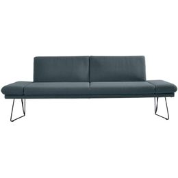 K+w Komfort & Wohnen K+W Komfort & Wohnen Essbank &raquo;Pego Polsterbank&laquo; Seitenteilverstellung, wahlweise in 206 oder 226cm blau B/H/T: 226cm x 88cm x 66cm, Flachgewebe Q2 