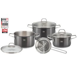 ELO Topf-Set &raquo;Twice Select Topfset 6-teilig&laquo; Set, 6 Stk. tlg. Edelstahl 18/10 silber Einheitsgr&ouml;&szlig;e