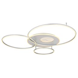 Globo LIGHTING Deckenleuchte &raquo;INVERTINA&laquo; LED-Modul 1 Stk. warmwei&szlig; - kaltwei&szlig; Deckenlampe Wohnzimmer-Leuchte Schlafzimmer-Leuchte Flur K&uuml;che wei&szlig; H: 