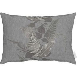 Apelt Dekokissen &raquo;1604&laquo; Kissenh&uuml;lle mit F&uuml;llung, 1 St&uuml;ck grau Polyester B/L: 35cm x 50cm, 1 Stk.
