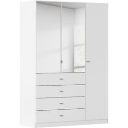 Rauch Kleiderschrank &raquo;Sinsheim&laquo; mit 4 breiten Schubk&auml;sten wei&szlig; Holzwerkstoff B/H/T: 136cm x 197cm x 54cm