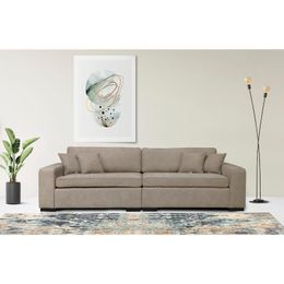 Home Affaire 2-Sitzer &raquo;Skara&laquo; Lounge-Sofa mit Federkernpolsterung, in vielen Bezugsvarianten beige 100% Polyester B/H/T: 220cm x 86cm x 100cm, 