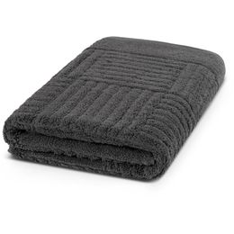 Ross Duschtuch &raquo;CARRE&laquo; 100% Baumwolle, Rippenstruktur, gro&szlig;e Farbauswahl grau Frottier, Frottier B/L: 70cmx140cm, 1 Stk., Frottier
