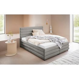 LeGer Home by Lena Gercke Polsterbett &raquo;Maylis&laquo; wahlweise mit und ohne Matratze und Lattenrost, auch in 200cm Breite grau 100% Polyester Liegefl&auml;che 