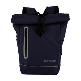 Travelite Damen Travelite Freizeitrucksack &raquo;BASICS Roll-Up Rucksack aus Plane&laquo; mit variablem Roll-Up-Verschluss blau B/H/T: 26cm x 60cm x 15cm