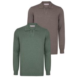 Pullover Pullover Mit Polo-Kragen 2Er-Pack