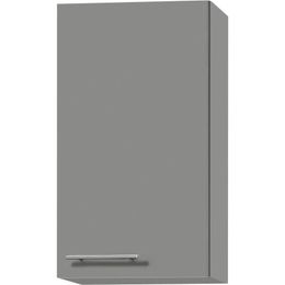 Optifit H&auml;ngeschrank &raquo;Bern&laquo; Breite 40 cm, 70 cm hoch, mit 1 T&uuml;r, mit Metallgriff grau basaltgrau, B/H/T: 40cm x 70,4cm x 34,9cm, T&uuml;ren: 1 Stk.