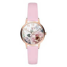 Cool Time Damen Cool Time Quarzuhr &raquo;The Cool Flower Power&laquo; Armbanduhr, Kinderuhr, M&auml;dchen, analog rosa Einheitsgr&ouml;&szlig;e