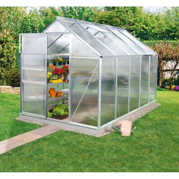 Vitavia Gew&auml;chshaus &raquo;Venus 5000&laquo; silber B/H/T: 192cm x 254cm
