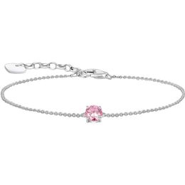 Thomas Sabo Damen Thomas Sabo Armband &raquo;mit gro&szlig;em Zirkonia, A2156-051-14-L19V, -9-L19V, -414-14-L19V&laquo; mit Zirkonia (synth.) bunt 19, Silber 925 (