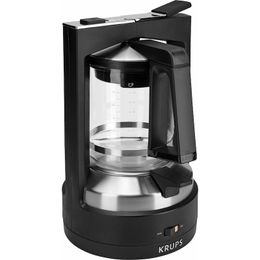 Krups Filterkaffeemaschine &raquo;KM4689 T8&laquo; 1 l Kaffeekanne Permanentfilter mit Druckbr&uuml;hsystem schwarz 1 l, 12 Filterkaffeemaschine