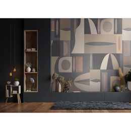 marburg Fototapete matt glatt moderne Tapete f&uuml;r Wohnzimmer Schlafzimmer K&uuml;che schwarz Vlies B/L: 2,65m x 3,4m, Rollen: 1