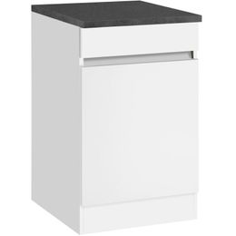 Optifit Sp&uuml;lenschrank &raquo;Roth&laquo; Breite 50 cm wei&szlig; wei&szlig;, B/H/T: 50cm x 88cm x 60cm, T&uuml;ren: 1 Stk., Komplettausf&uuml;hrung