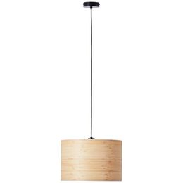 Brilliant Pendelleuchte &raquo;Romm&laquo; E27 1 Stk. 35cm holz hell/schwarz schwarz 1, &Oslash; 35cm H: 120cm, 1 Stk.
