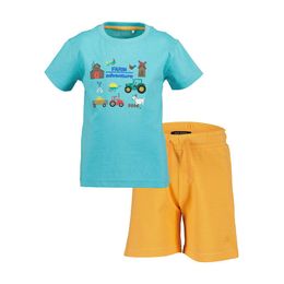 Blue Seven 2tlg. Outfit in Hellblau/ Orange - 52% | Gr&ouml;&szlig;e 116 | Kinder-oberteile