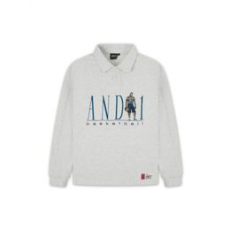 AND1 Sweatshirt Herren Gr&ouml;&szlig;e XL blau / hellgrau / dunkelgrau / schwarz
