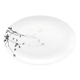 Seltmann Weiden Servierplatte &raquo;Liberty&laquo; Platte oval wei&szlig; Porzellan B/H/L: 24,2cm x 3,1cm x 35,1cm