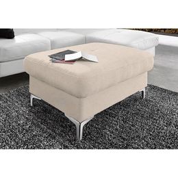 COTTA Hocker &raquo;Sammy&laquo; beige Microfaser Primabelle (100% Polyester);Naturleder;NaturLEDER -Kunstleder;Luxus-Kunstleder B/H/T: 95cm x 47cm x 64cm, Luxus-