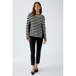 Oui Pullover in Schwarz/ Creme - 59% | Gr&ouml;&szlig;e 44 | Damen-pullover-cardigans