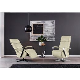 W.Schillig Relaxsessel &raquo;rumbaa&laquo; wahlweise mit Doppelmotor, in Gr&ouml;&szlig;en S, M & L, mit 5-Sternfu&szlig; beige Stoff S37 (100% Polyester): Luxus-Microfaser in 