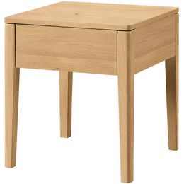Hasena Nachtkonsole &raquo;Styly&laquo; beige Massivholz B/H/T: 43cm x 48cm x 43cm, 1 Stk., Eiche