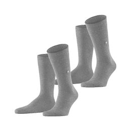 Burlington Herren Socken &raquo;Everyday&laquo; 2 Paar, Einheitsgr&ouml;&szlig;e 40-46, unifarben, -Clip grau 40-46