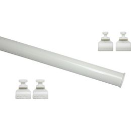 Gardinia Beschwerungsgewicht &raquo;Unterprofil zum Klipsen&laquo; Serie Fl&auml;chenvorhang-Technik Atlanta 3-l&auml;ufig wei&szlig; Aluminium Gewicht: 0,12 g B/L: 60cm
