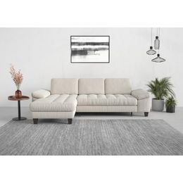 Sit & More sit&more Ecksofa &raquo;Westham L-Form&laquo; Recamiere, mit oder ohne Schlaffunktion, Bettkasten, F&uuml;&szlig;e wengefarben beige 90% Polyester 10% Polyamid B/H/T: 275cm 