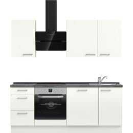 Nobilia K&uuml;chenzeile &raquo;"Laser II", NEU: individuell anpassbar mit gratis Profi-Beratung&laquo; vormontiert, 210 cm breit, optional mit verschiedenen E‐Ger&auml;te-