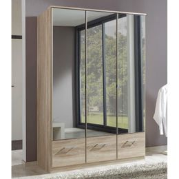 wimex Kleiderschrank &raquo;Imago&laquo; braun B/H/T: 135cm x 199cm x 58cm, Schubladen: 3 Stk. T&uuml;ren: 3 Stk. mit Schubk&auml;sten