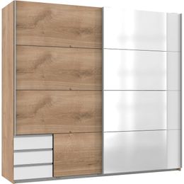 wimex Schwebet&uuml;renschrank &raquo;Emden moderner Kleiderschrank mit Spiegel und Schubladen&laquo; Schlafzimmer Schrank Garderobenschrank mit Schwebet&uuml;ren Topseller braun