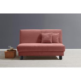 ell+ell ell + ell Schlafsofa &raquo;Enny&laquo; rot 100% Polyester B/H/T: 160cm x 90cm x 100cm, Cord, PUR-Schaum, Sitzh&ouml;he 45cm
