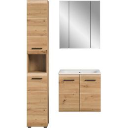 Welltime Badezimmer-Set Set, 4 Stk. tlg. Holzwerkstoff, MDF B/H/T: 105cmcm x 185cmcm x 46cmcm
