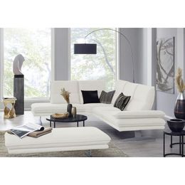 W.Schillig Ecksofa &raquo;broadway, Designsofa, toller Sitzkomfort, zeitlos, elegant, L-Form&laquo; Sitztiefenverstellung, Kopfteil- & Seitenteilverstellung, 