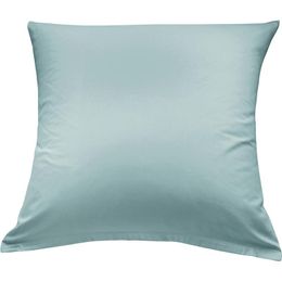 Primera Kissenbezug &raquo; Luxus-Satin Kissenbezug&laquo; Passend zu unserer Luxus-Satin Bettw&auml;sche blau Mako-Satin, 100% Baumwolle, Mako-Satin B/L: 80cm x 80cm, 2 Stk.,