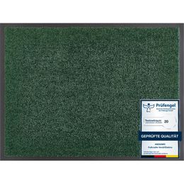 ANDIAMO Fu&szlig;matte &raquo;Verdi, Made in Netherlands&laquo; rechteckig 6 mm H&ouml;he Schmutzfangmatte, Eingangsmatte, rutschfest, strapazierf&auml;hig gr&uuml;n Kunstfaser B : 60cm 1 Stk