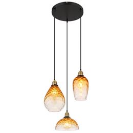 Globo LIGHTING H&auml;ngeleuchte &raquo;SALVY&laquo; E27 1 Stk. H&auml;ngelampe/Pendelleuchte/Esszimmer/Wohnzimmer/Esstisch schwarz 1 Stk.