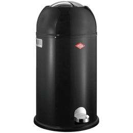 Wesco M&uuml;lleimer &raquo;Kickmaster&laquo; 1 Beh&auml;lter Abfallsammler mit D&auml;mpfer, 33 Liter schwarz Stahlblech B/H/T: 37,5cm x 69cm x 37,5cm, 33 l