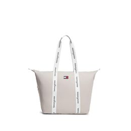 Tommy Jeans Damen Tragetasche &raquo;TJW ESS DAILY TOTE&laquo; Schultertasche, Shopper mit kontrastiven Henkeln beige B/H/T: 52cm x 34cm x 22cm