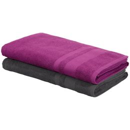 OTTO home Saunatuch &raquo;Vanessa, 2 Saunat&uuml;cher, 80x200cm, in Standard- und Premium-Qualit&auml;t&laquo; Handt&uuml;cher mit Bord&uuml;re, 100% Baumwolle, einfarbig, weich 